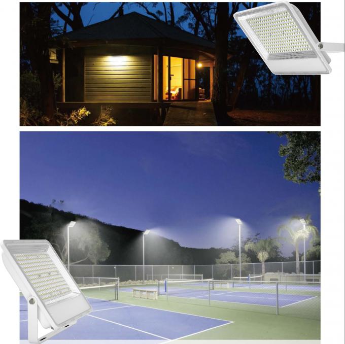 60deg LED Outdoor Floodlight White Reflector With Pir 100 150 200Watts