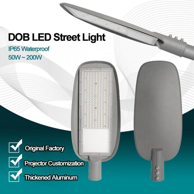 DOB Outdoor LED Street Lights IP65 200W Grey Aluminum For Parking Lot